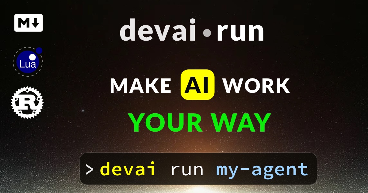 devai.run - Run, Iterate, Automate Custom Agents